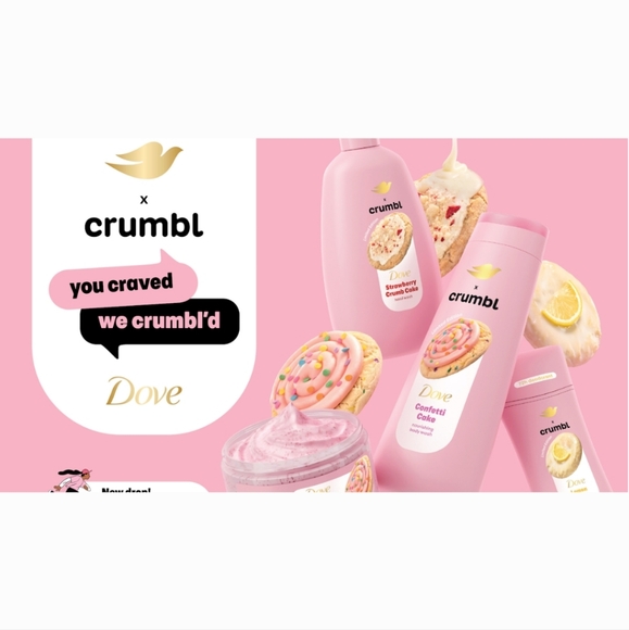 Crumbl | Bath & Body | Dove Crumbl Deodorant Stick Crumbl Strawberry ...